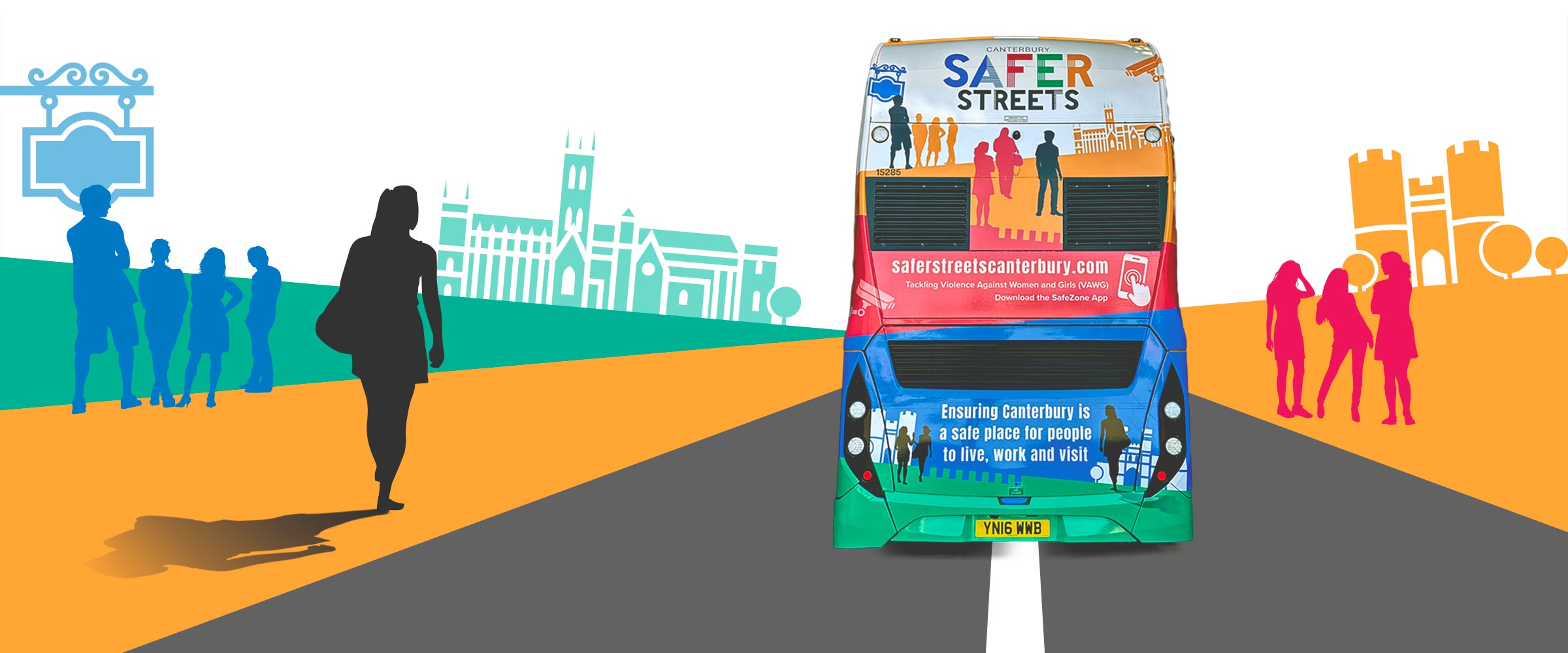 Huge impact bus advertising to deliver the Safer Streets message across ...