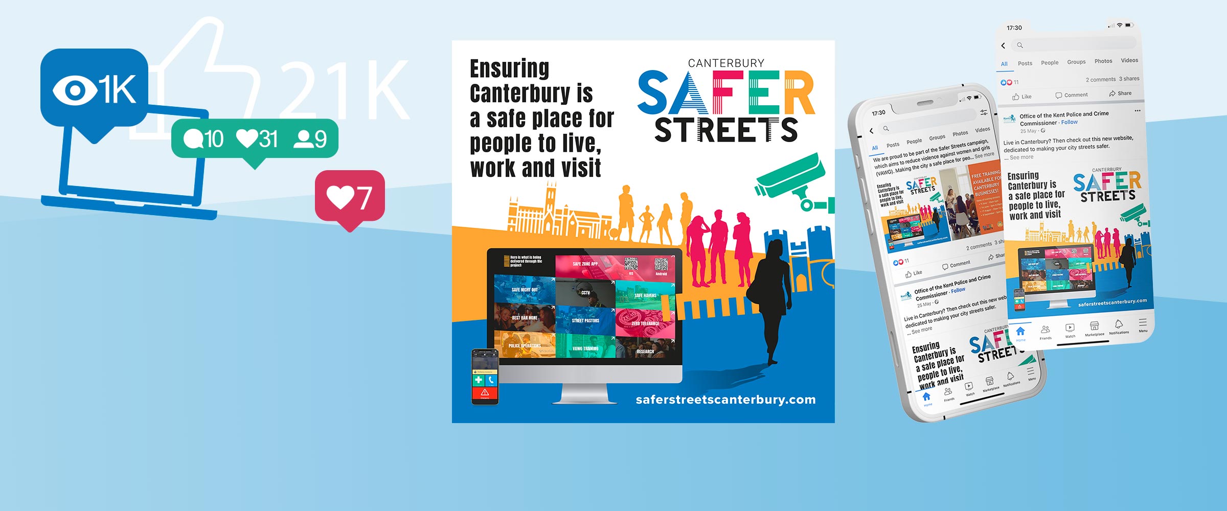 Raising awareness of the Safer Streets campaign through social media ...